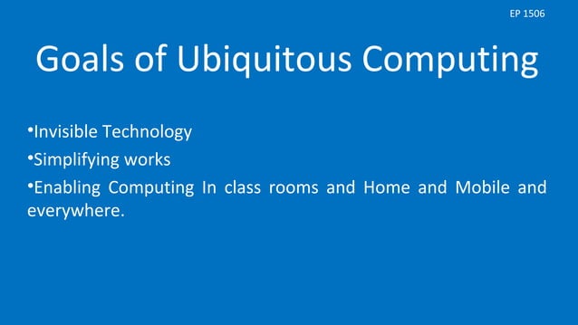 Operating System Support for Ubiquitous Computing | PPT