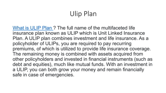 What is Ulip Plan.pdf