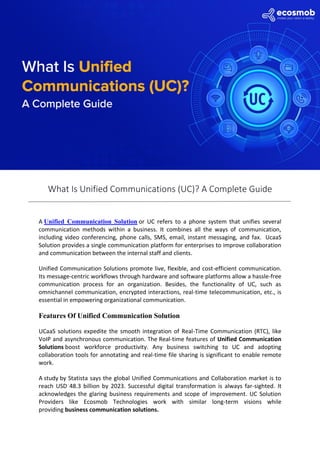 What Is Unified Communications (UC) A Complete Guide.pdf | Web ...