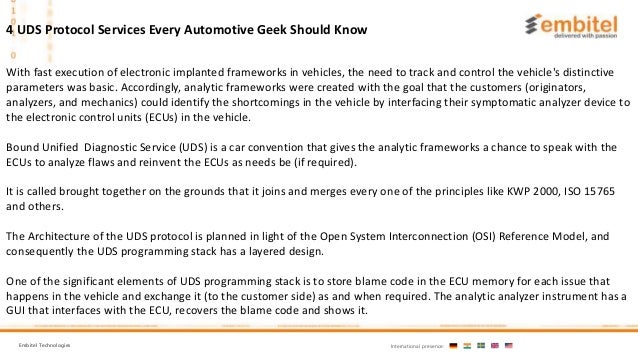 What Is Unified Diagnostic Service Uds Protocol