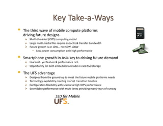 What is Universal Flash Storage (UFS)? | PDF