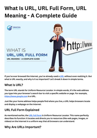 What Is URL, URL Full Form, URL Meaning - A Complete Guide (1).pdf
