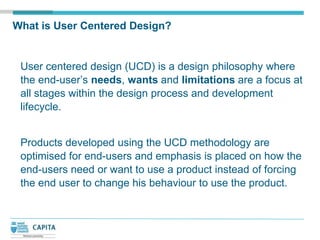 What is user centered design | PPTX