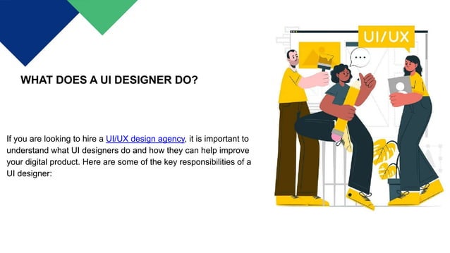 What Is User Interface Design And Role Of A Ui Designer? | PPTX | Computing | Technology & Computing