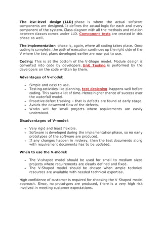 What is v model | DOCX