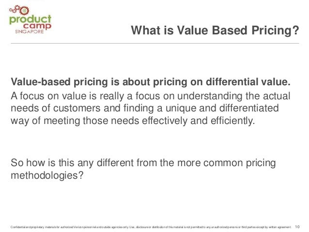 Examples of value based pricing - Bosvertical