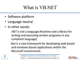 FEDT and VB .NET