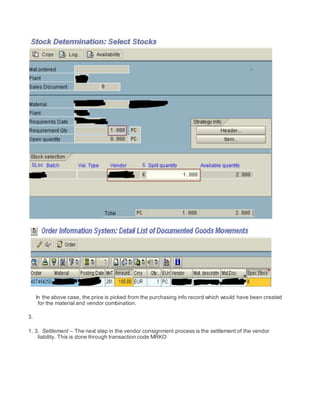 What is vendor consignment | DOCX