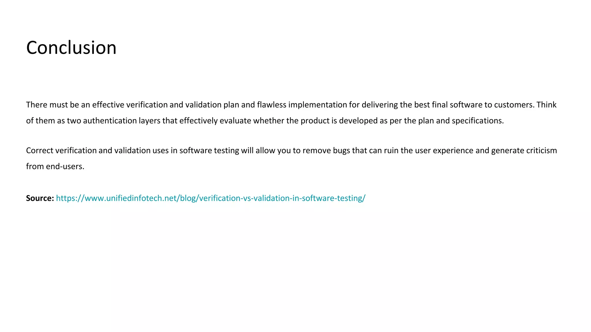 What Is Verification vs. Validation In Software Testing? | PPT
