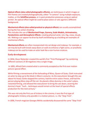 VFX-An Overview | PDF