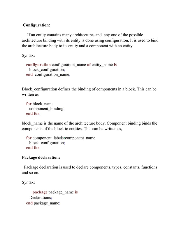 INTRODUCTION TO VHDL | PDF | Programming Languages | Computing