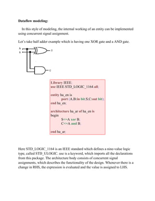 INTRODUCTION TO VHDL | PDF | Programming Languages | Computing