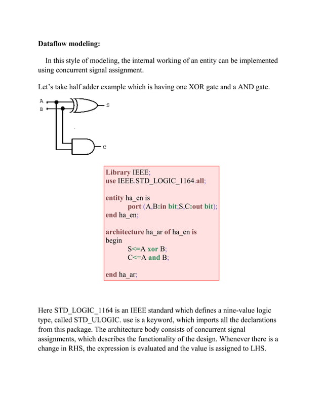 INTRODUCTION TO VHDL | PDF | Programming Languages | Computing