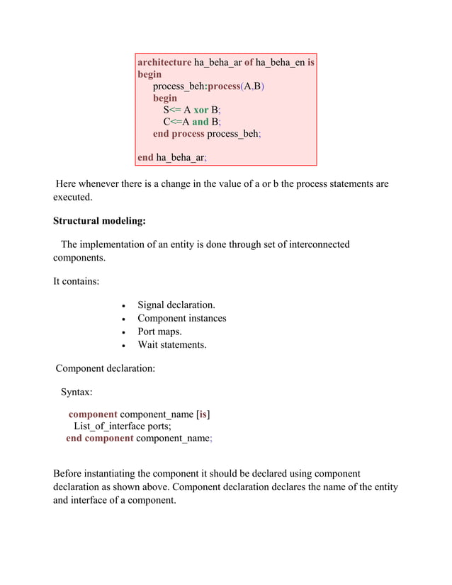 INTRODUCTION TO VHDL | PDF | Programming Languages | Computing