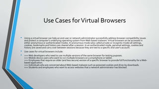 What is virtual browser | PPTX | Browsers | Computer Software and ...