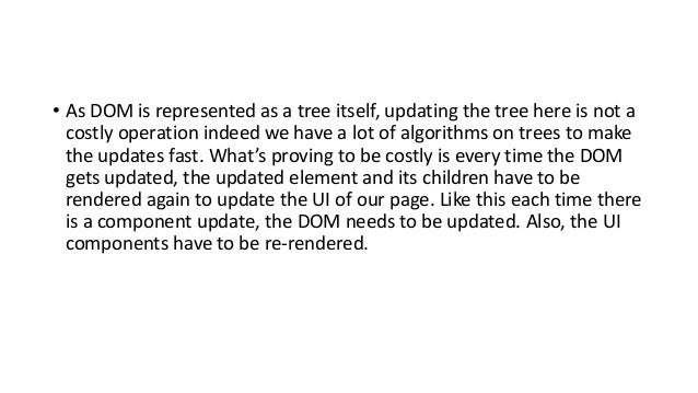 What is virtual dom in react js | PPT