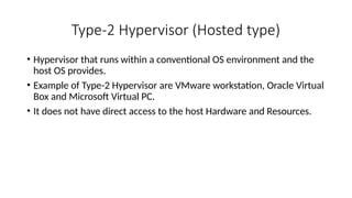 what is virtualization and hypervisor.pptx