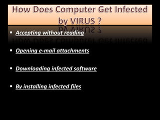 Computer virus | PPTX | Operating Systems | Computer Software and ...