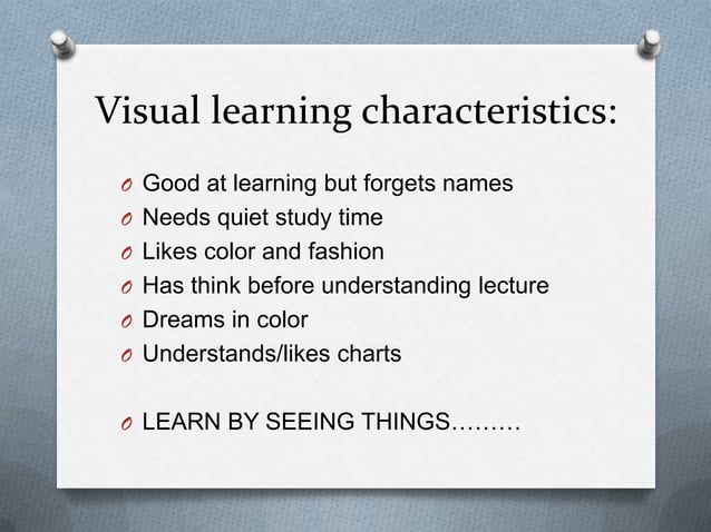 What is visual learning | PPTX