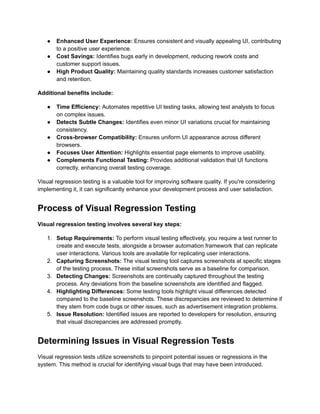 What is Visual Regression Testing Advantages, Process and Approaches.pdf