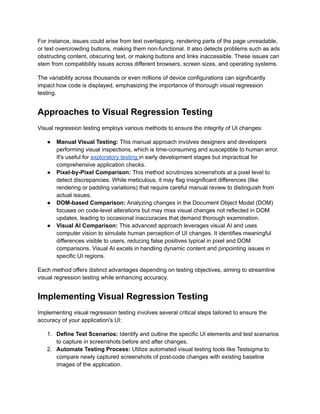 What is Visual Regression Testing Advantages, Process and Approaches.pdf