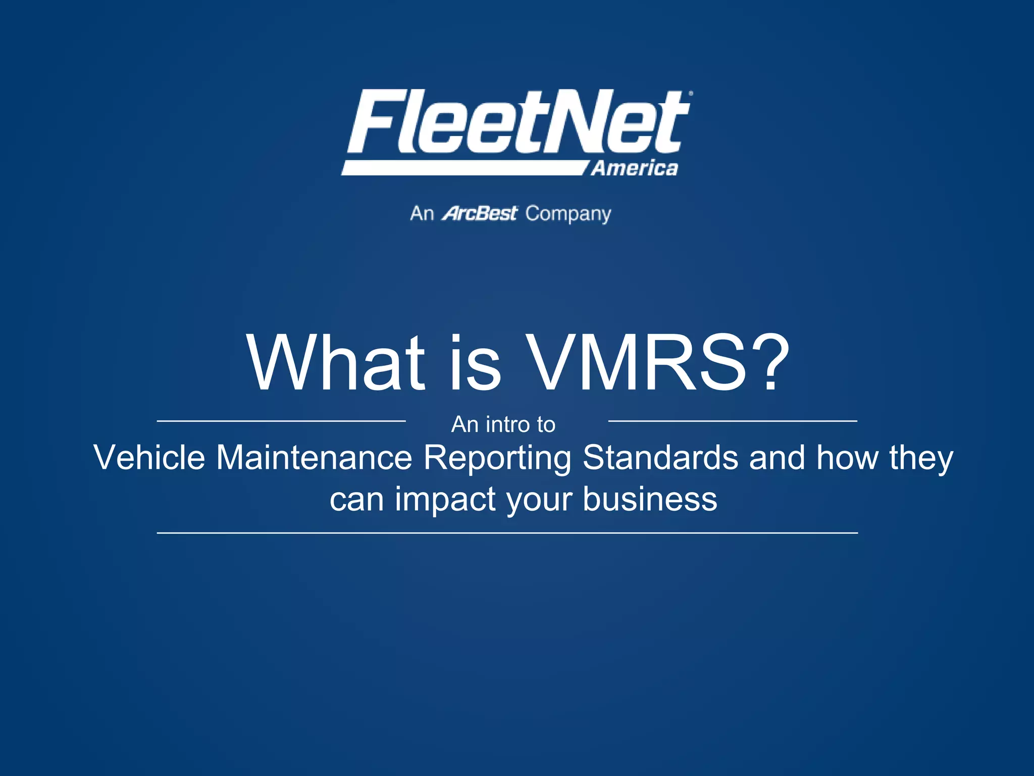 What is VMRS? | PPT