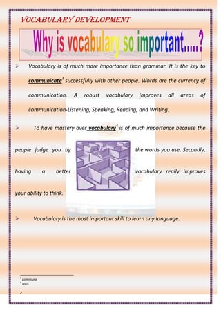 What is vocabulary | DOCX