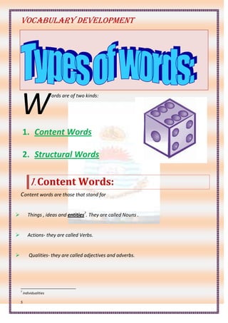 What is vocabulary | DOCX