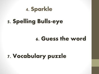 The nature of vocabulary | PPTX