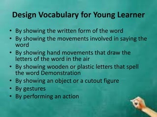 The nature of vocabulary | PPTX