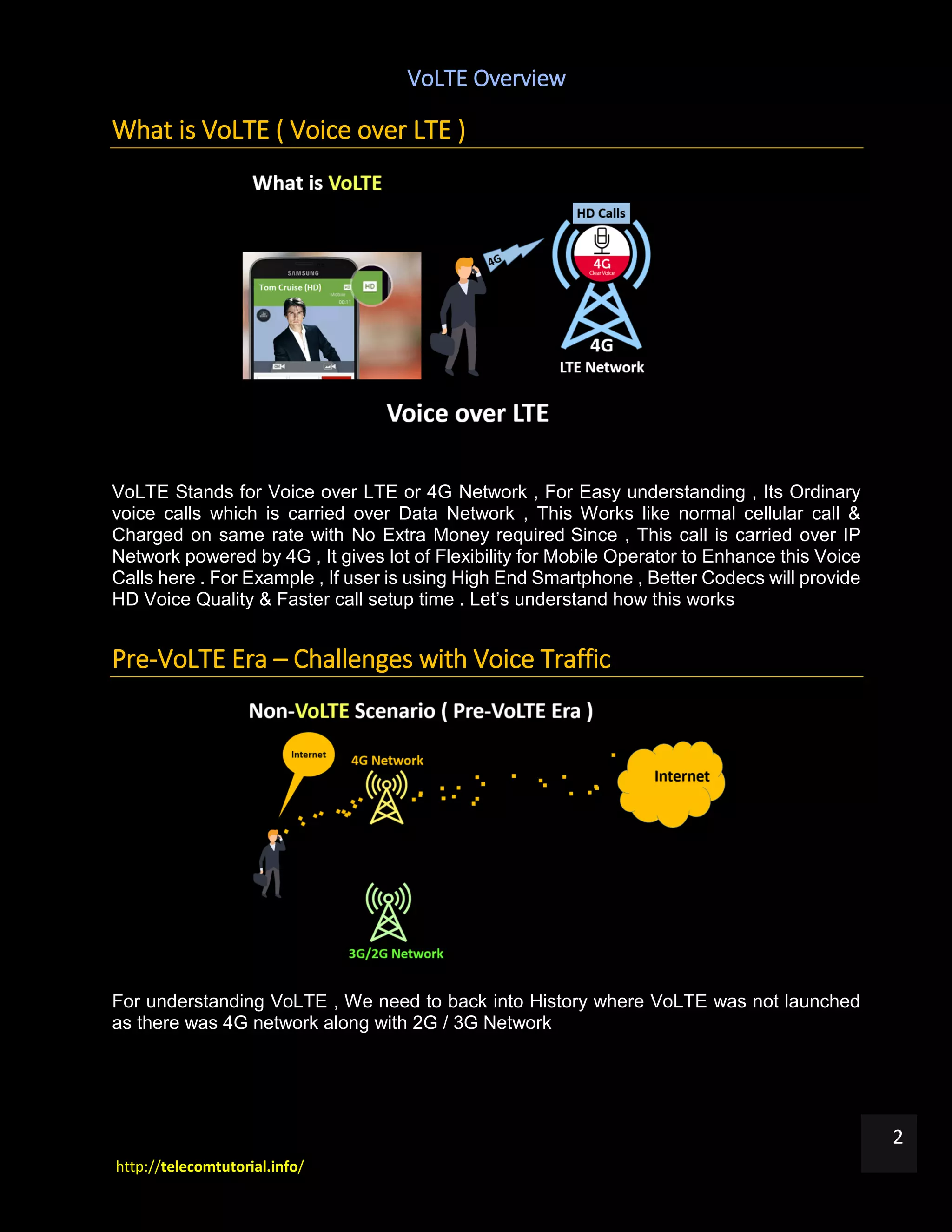 VoLTE Voice over LTE Explained - Complete End to End VoLTE Overview - What is VoLTE ? | PDF