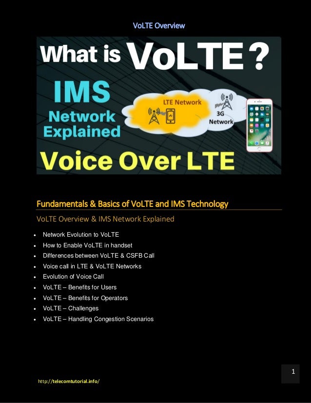 VoLTE Voice over LTE Explained - Complete End to End VoLTE Overview