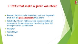 What is volunteerism | PPTX