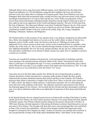 What is voodoo | PDF | Spirituality | Religion & Spirituality