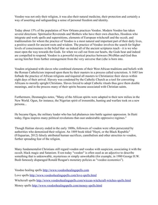 What is voodoo | PDF | Spirituality | Religion & Spirituality