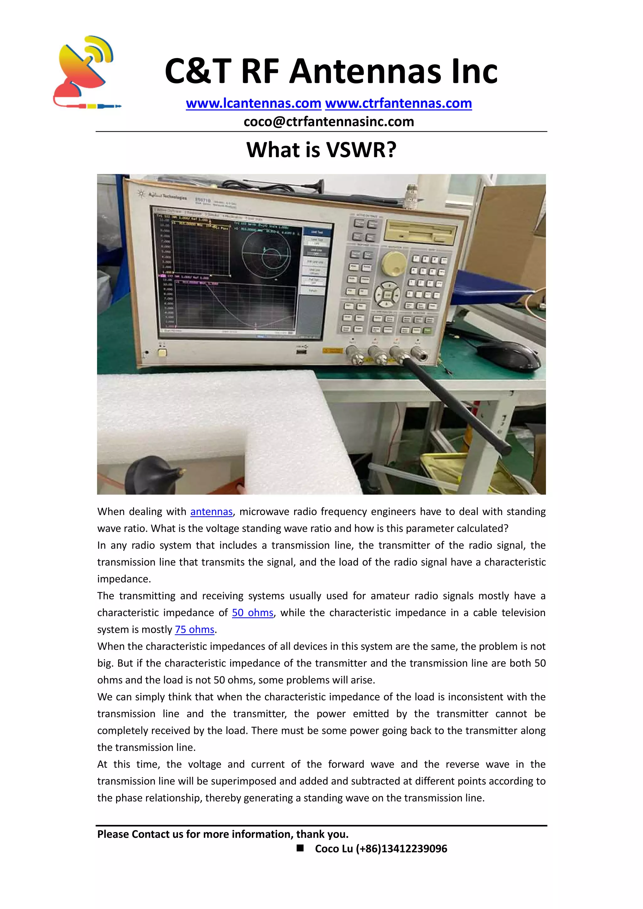 What is VSWR? | PDF | Physics | Science