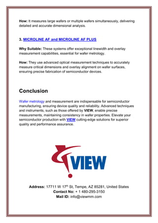 What is Wafer Metrology? Overview of Wafer Measurement.pdf