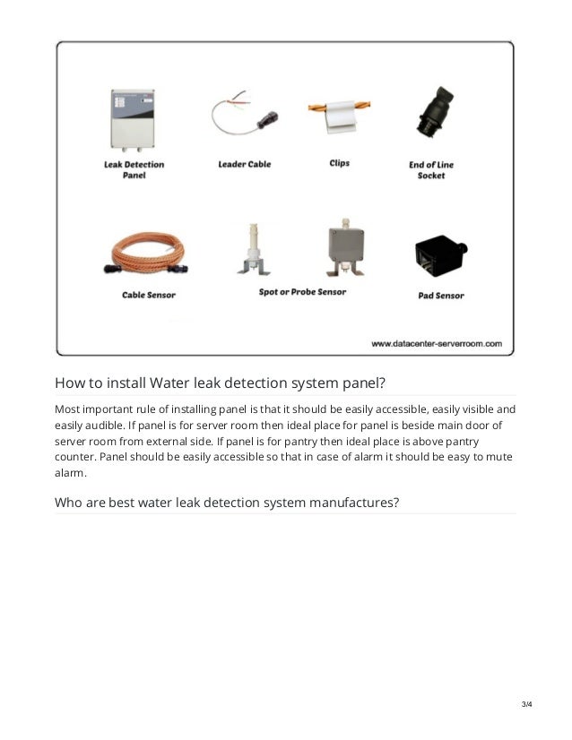 What Is Water Leak Detection System For Server Room Waterleakdete