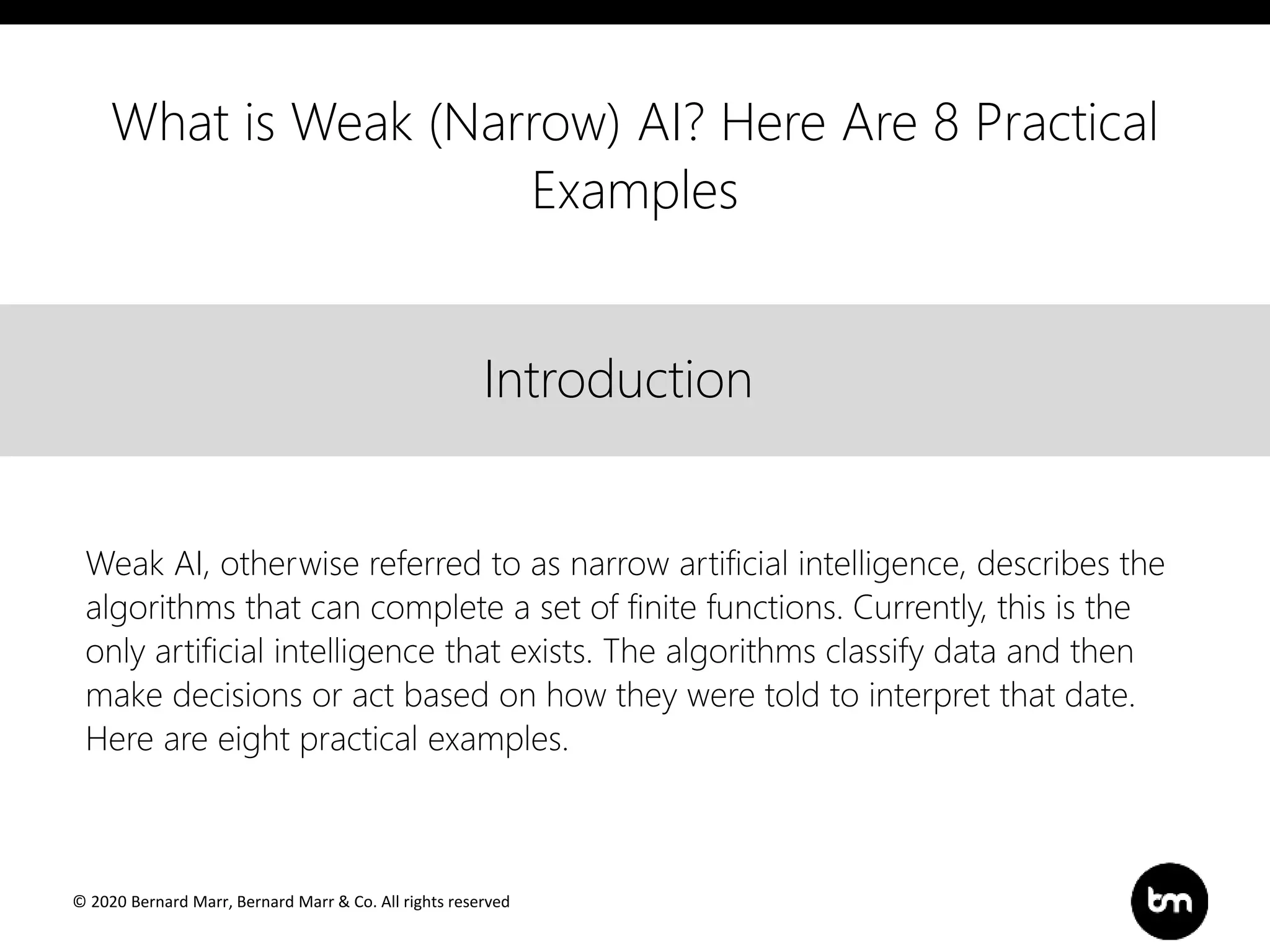 What is Weak (Narrow) AI? Here Are 8 Practical Examples | PPTX