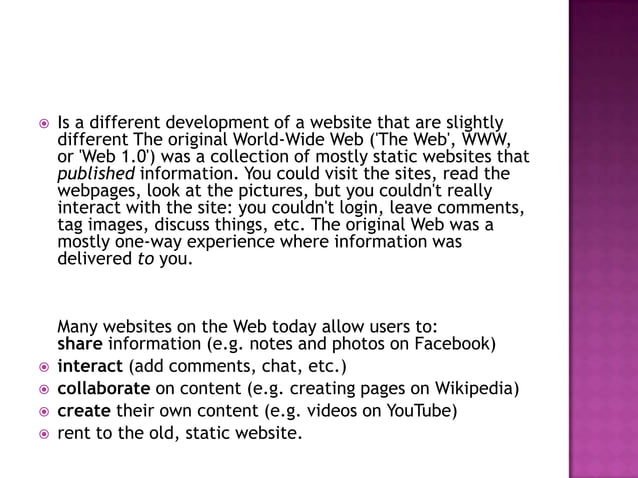 What is web 2.0 | PPT