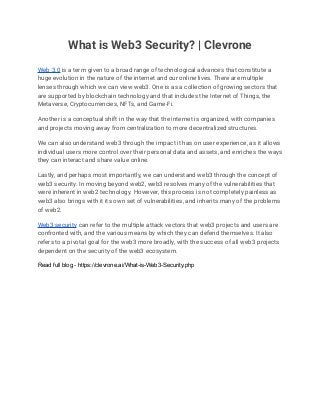 What is Web3 Security.pdf