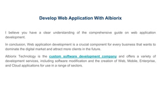 What is Web Application Development? | PPT