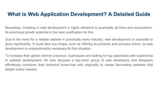 What is Web Application Development? | PPT
