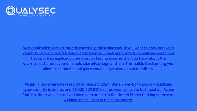 Protect Your Web Applications With Qualysec Penetration Testing Ppt