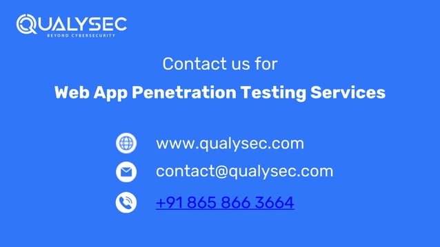 Protect Your Web Applications With Qualysec Penetration Testing Ppt