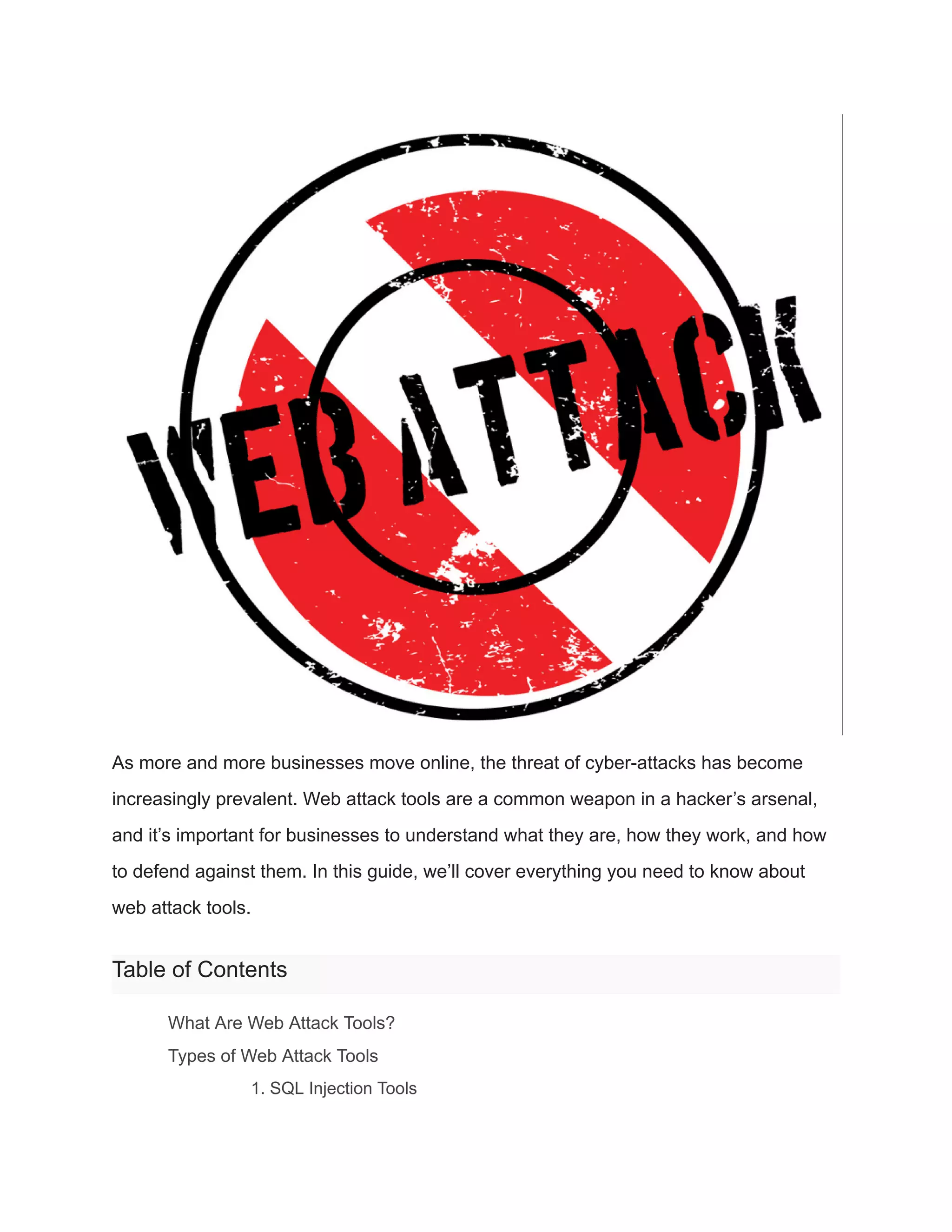 What is web Attack tools.pdf