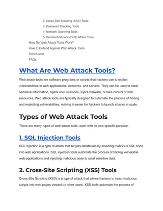 What is web Attack tools.pdf