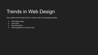 What is Web Design? An Introduction to the Basics | PDF