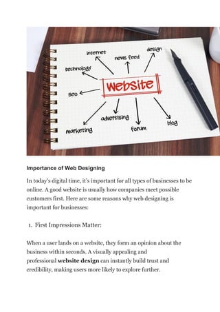 What is Web Designing? | PDF
