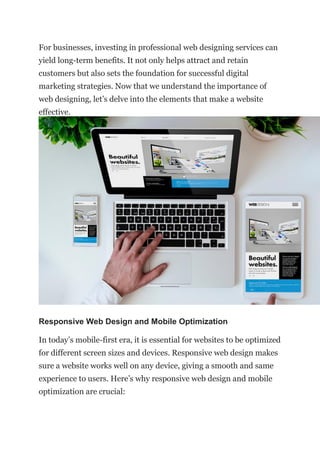What is Web Designing? | PDF